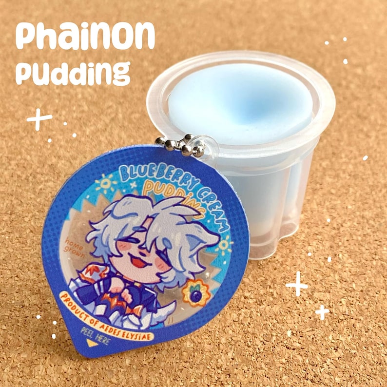 Honkai Star Rail Genshin Impact Sqishy Pudding Fidget Keychains - Etsy