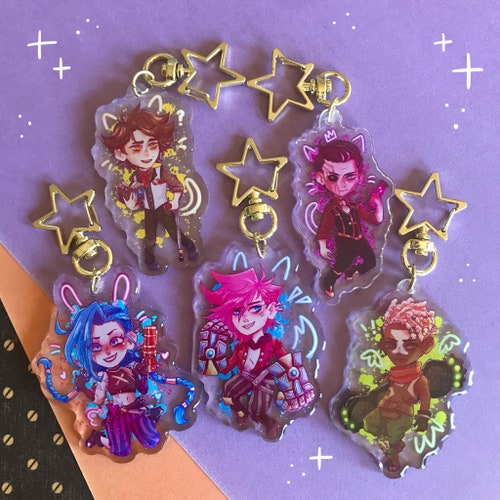 Arcane League of Legends Buttons / Badges // Jinx Vi Caitlin - Etsy UK