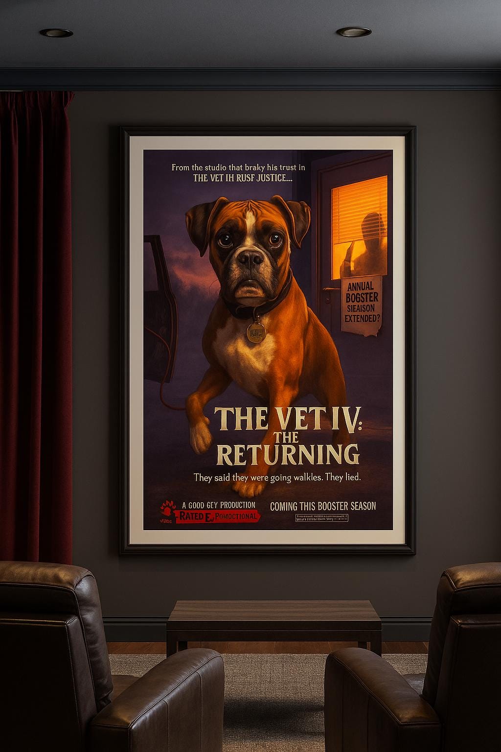 Custom Horror Movie Parody Poster Starring Your Dog Funny Unique Dog ...