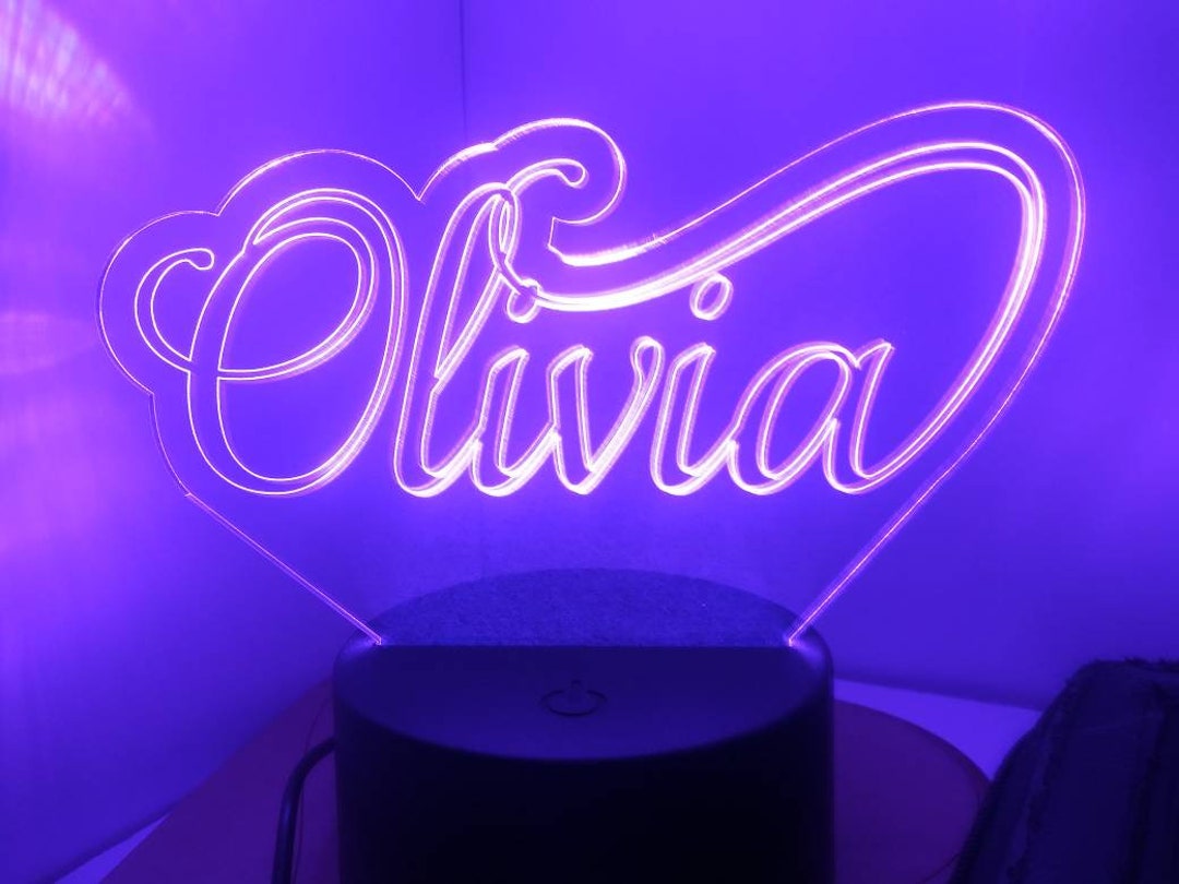 Custom Name Light LED Night Light LED Night Lamp Kids and Teens ...