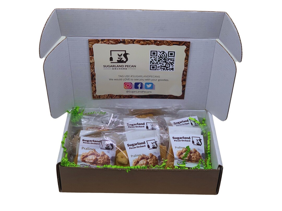 6 Pack of Creamy Pralines in a Sugar Land Pecans Box. Individually ...