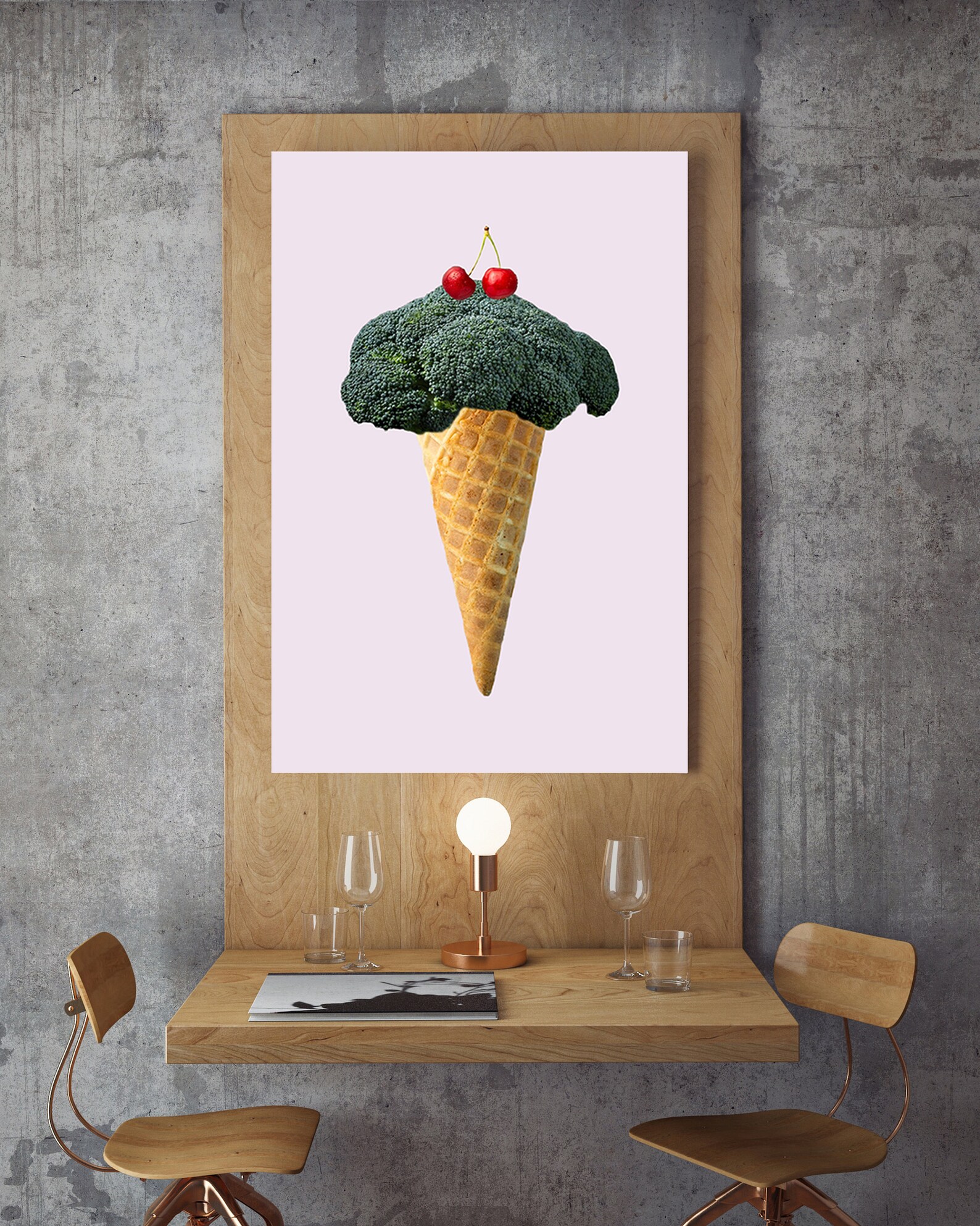 Printable Wall Art, Broccoli Photo Collage Wall Decor, Printable Art ...