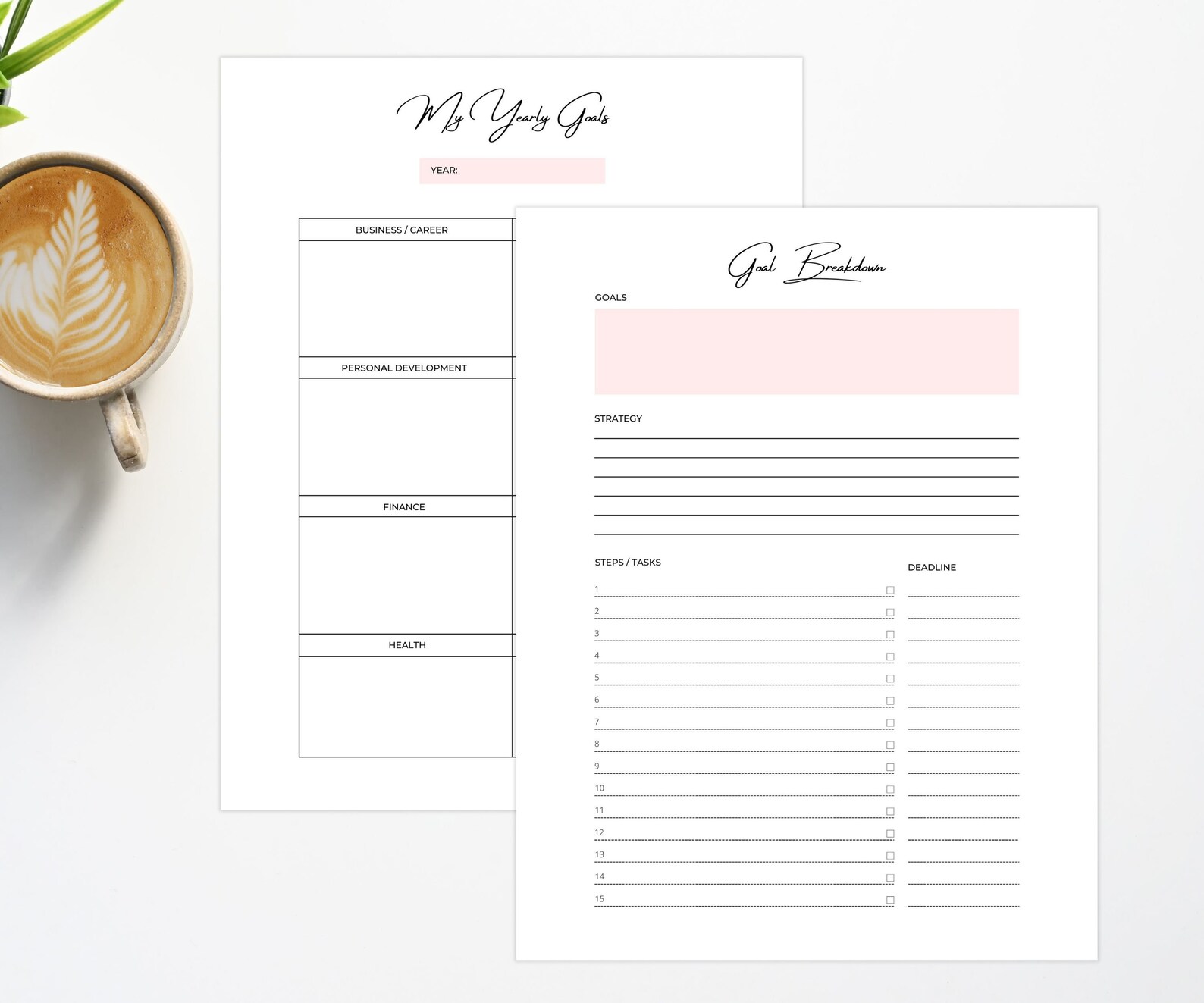 Printable Planner, Agenda Inserts, Printable Digital Download PDF ...