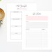 Printable Planner, Agenda Inserts, Printable Digital Download PDF ...