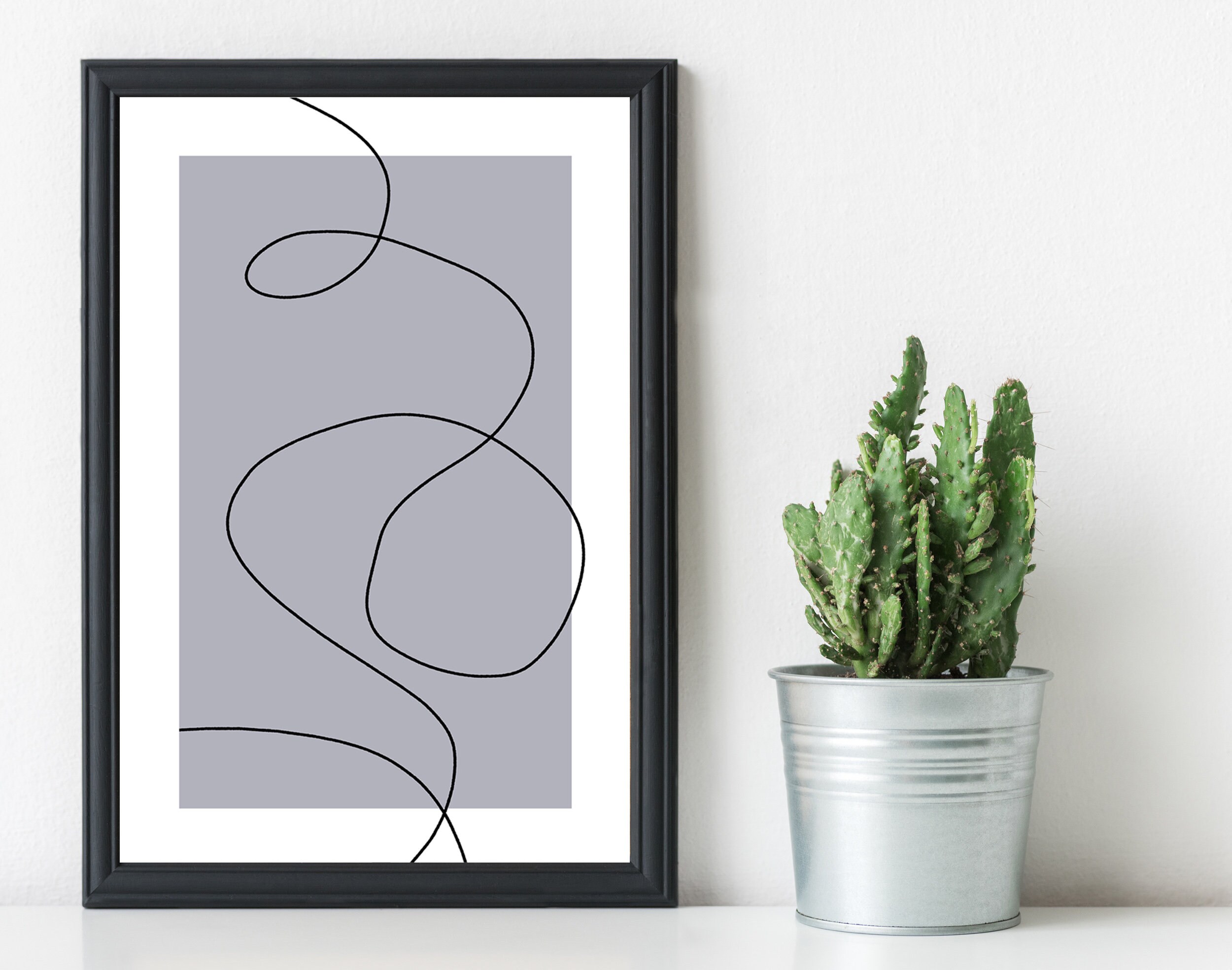 Printable Art, Grey Abstract Art Printable, Modern Home Decor, Digital ...