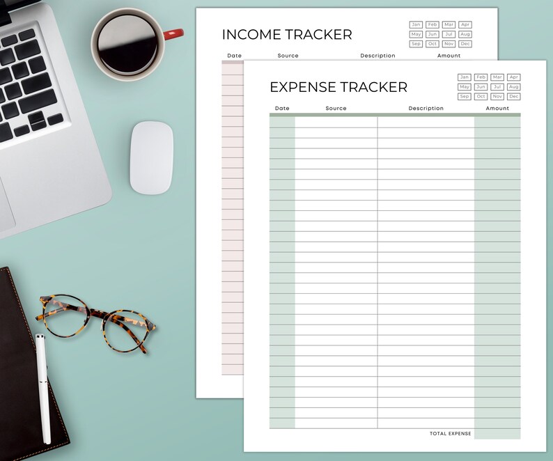 Budget Planner, Printable Savings, Income and Expense Tracker, Saving ...