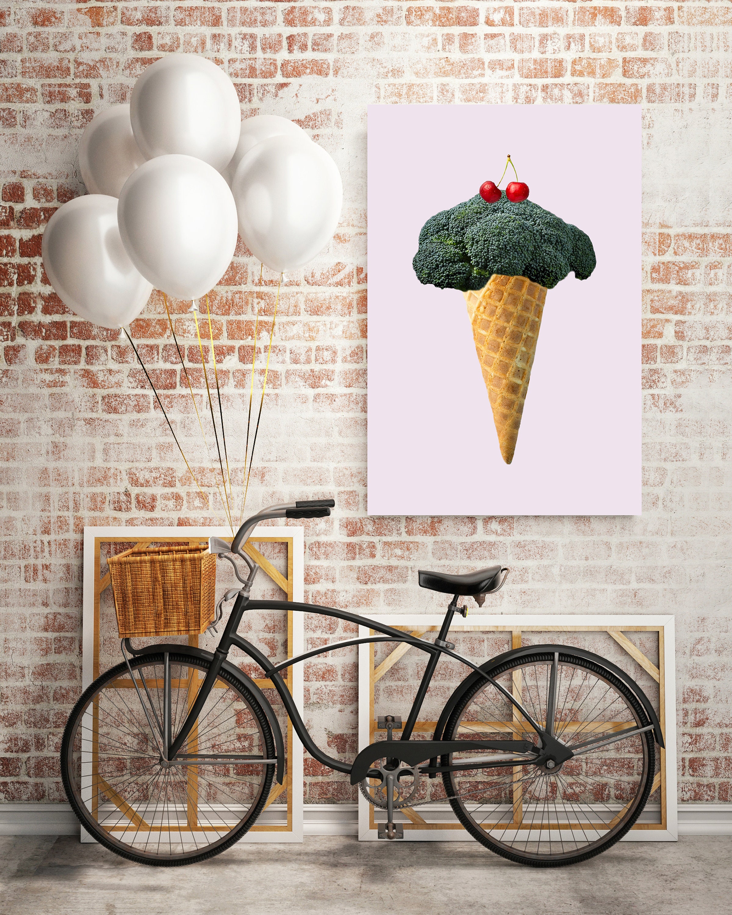 Printable Wall Art, Broccoli Photo Collage Wall Decor, Printable Art ...