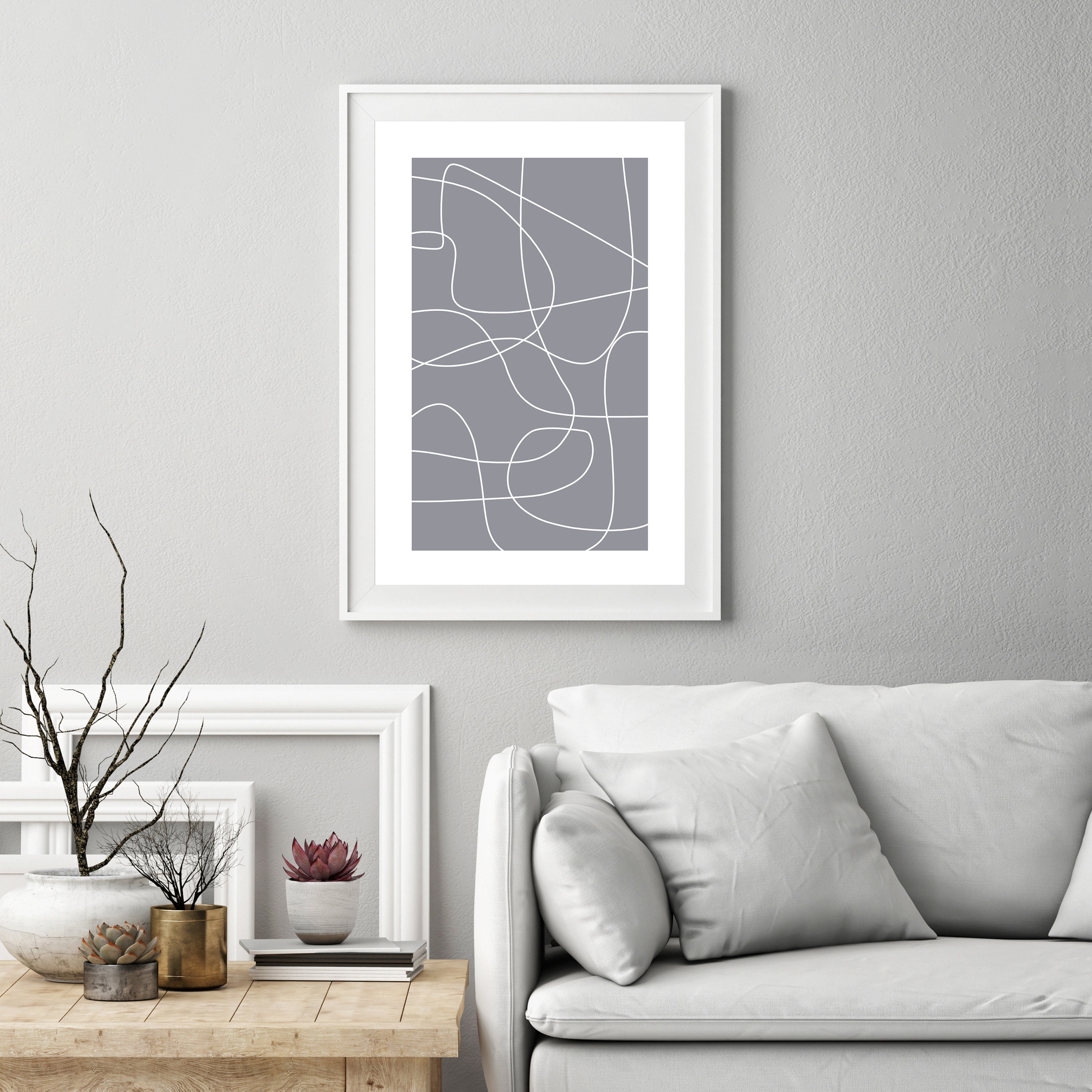 Printable Wall Art, Abstract Printable, Living Room Art, Bedroom Decor ...