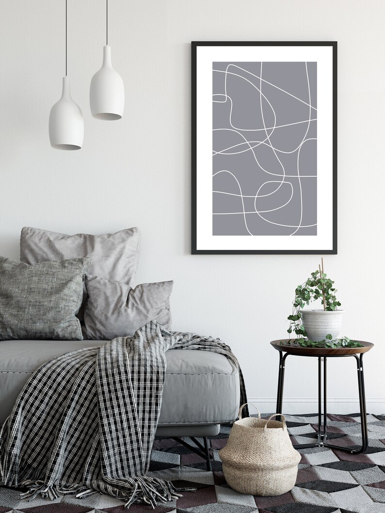 Printable Wall Art, Abstract Printable, Living Room Art, Bedroom Decor ...