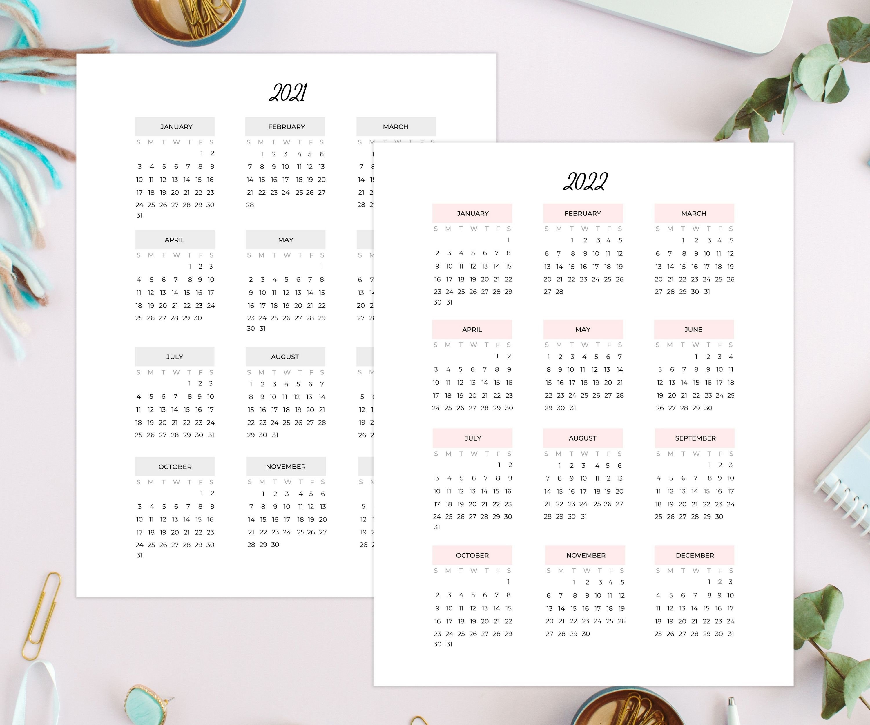 Printable Planner, Agenda Inserts, Printable Digital Download PDF ...