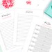 Printable Planner, Agenda Inserts, Printable Digital Download PDF ...