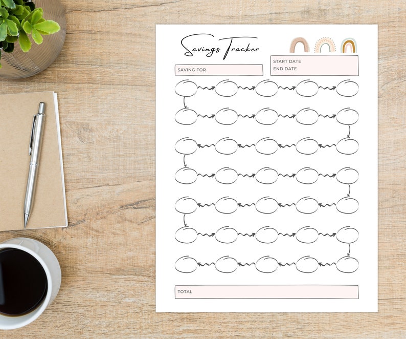 Budget Planner, Printable Savings, Income and Expense Tracker, Saving ...