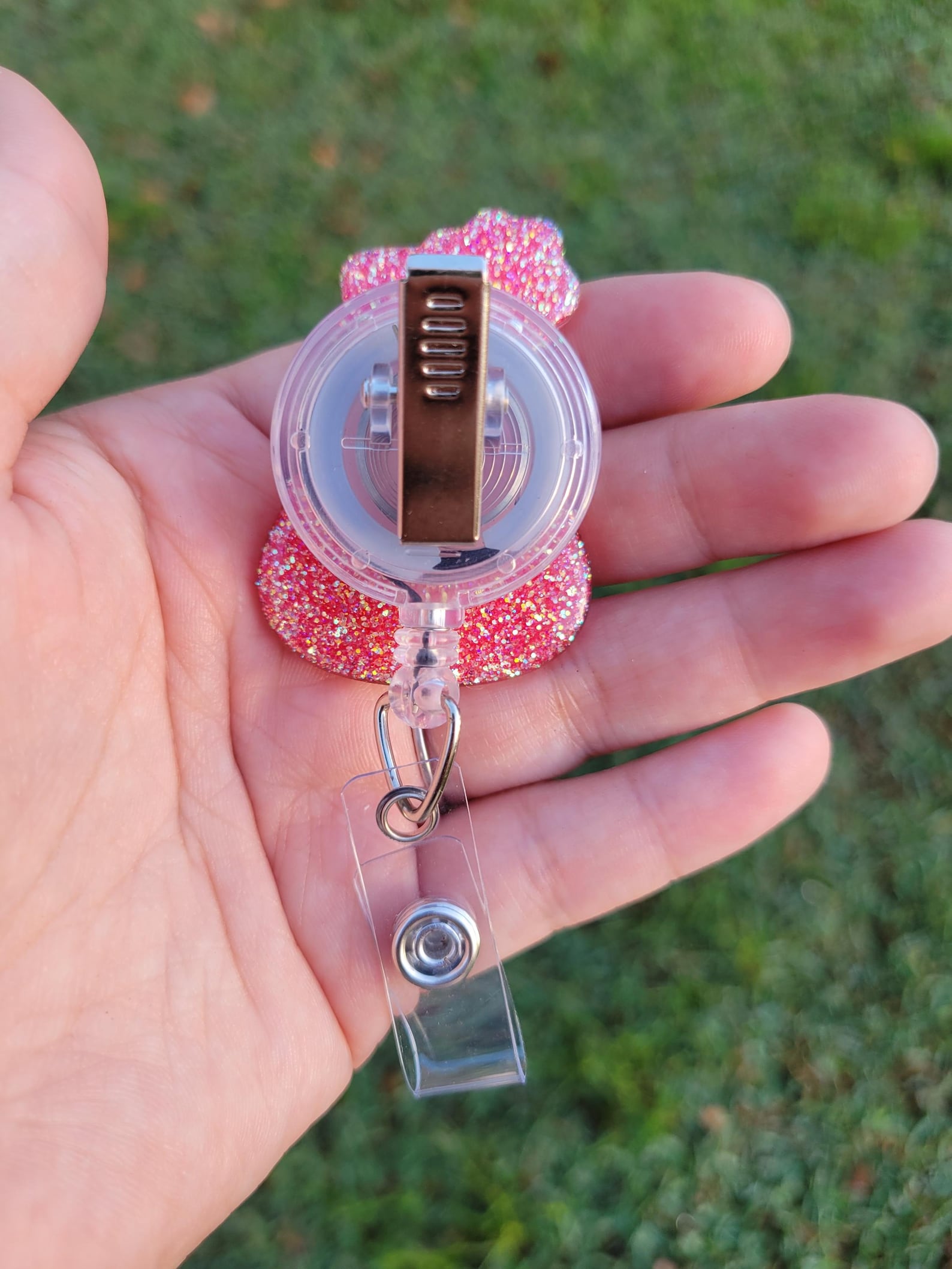 Beaker Badge Reel, Lab Life Retractable Badge Reel, Glitter Badge Clip ...
