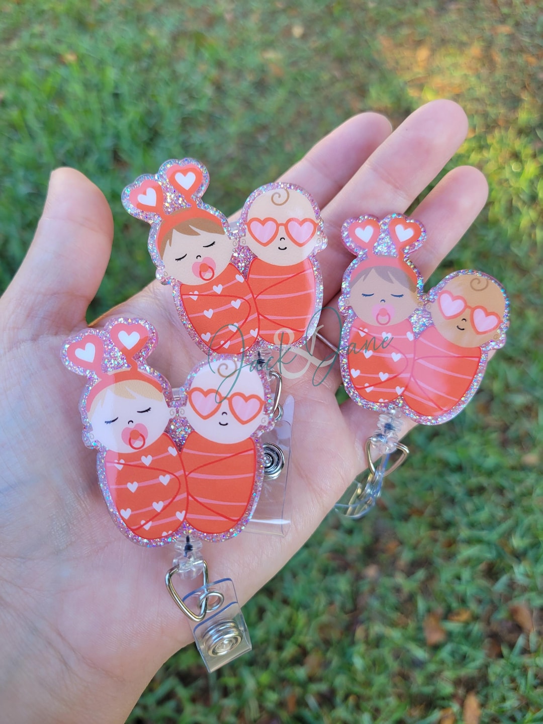 Valentines Baby Badge Reel, Mother Baby Nurse Badge Holder, Labor ...