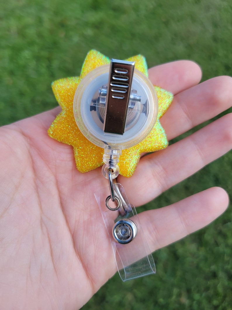 Sunshine Badge Reel, Summer Badge Reel, Cute Happy Badge Holder, Gift ...