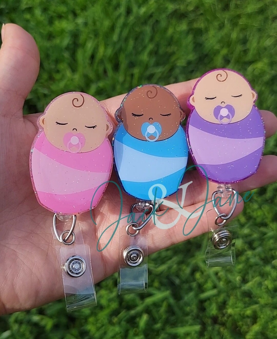 Baby Badge Reel, Mother Baby Nurse Badge Holder, Labor and Delivery ...