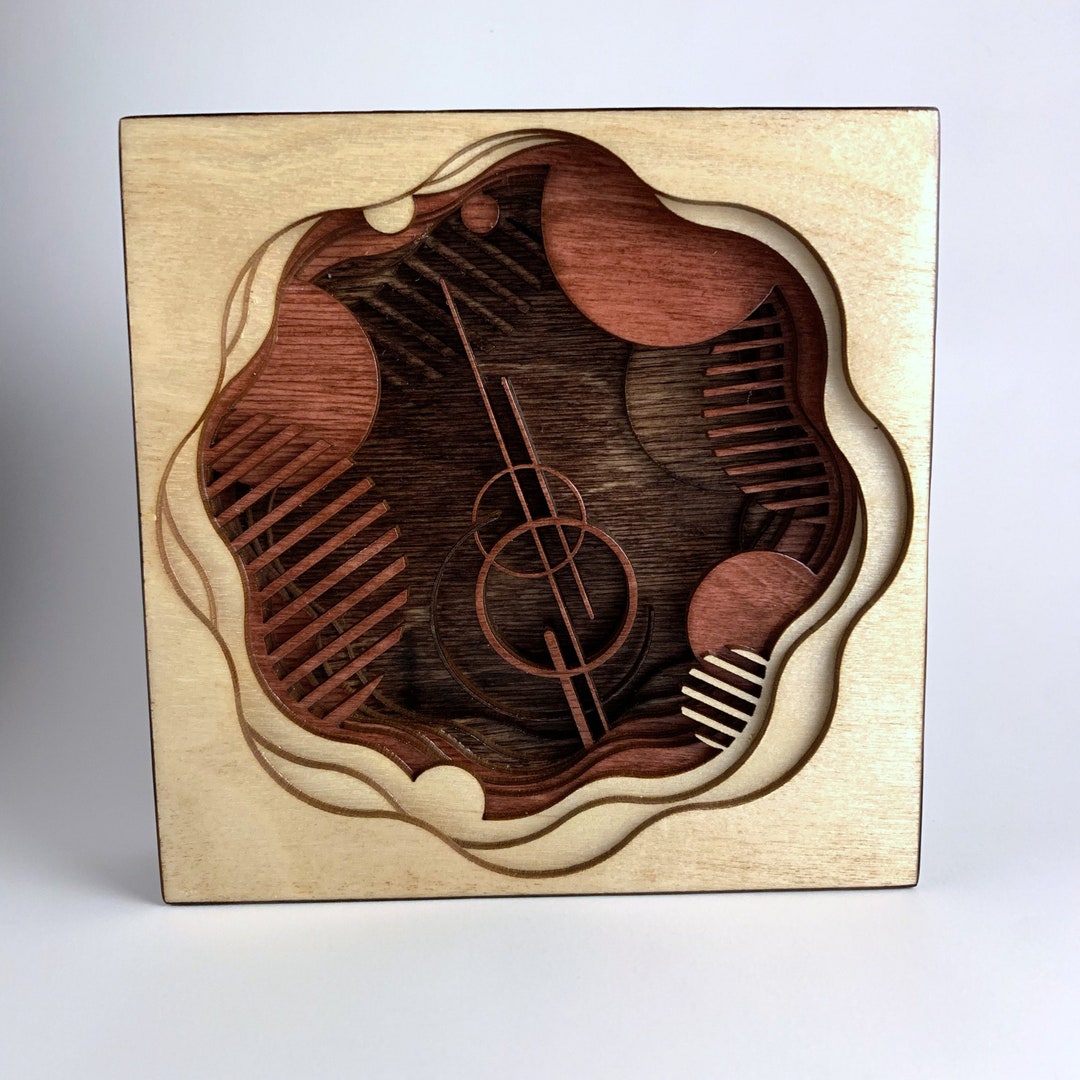 Wood Laser Cut Artwork | Orbital Portal - Etsy