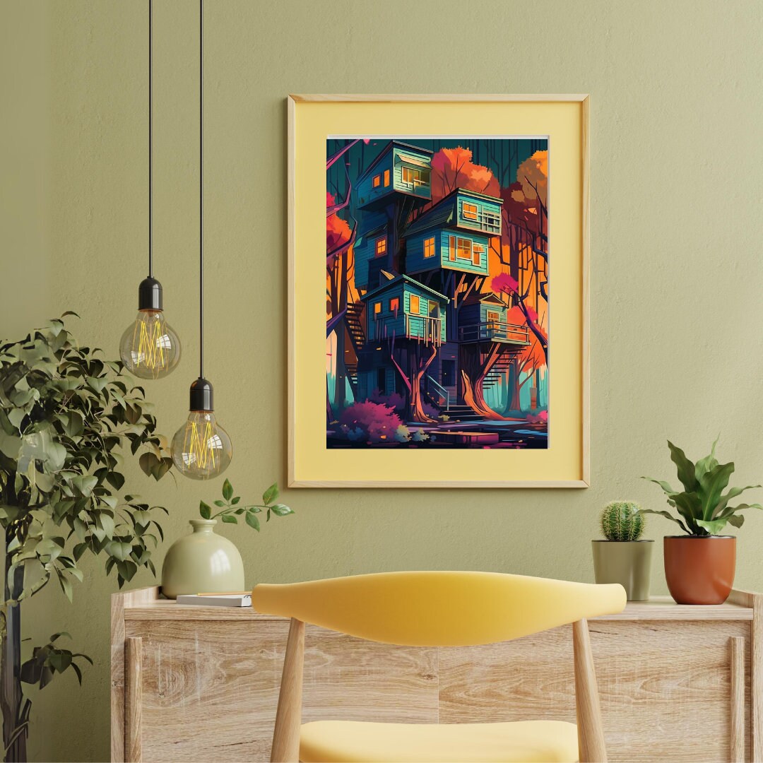 Digital Nature Art Print Pack of 2 Home Decor, Living Room, Bedroom ...