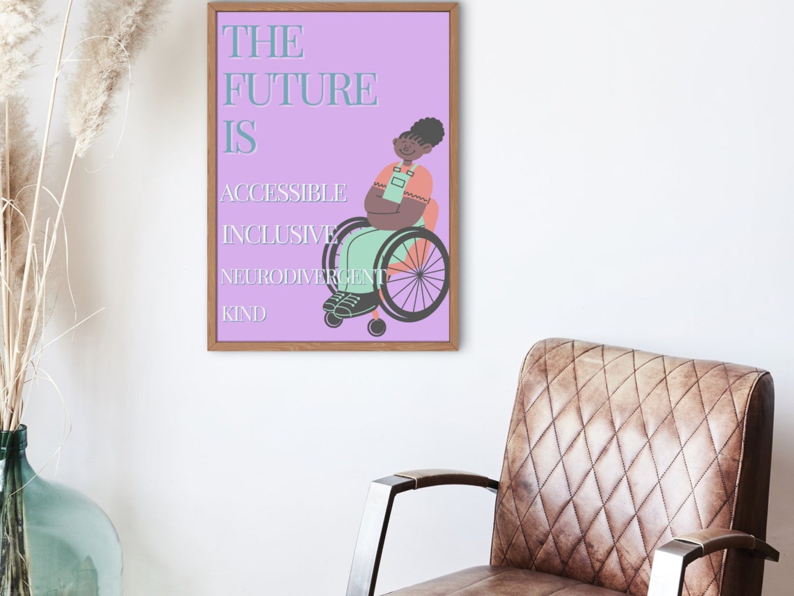 Classroom Poster Art Inclusive, Disability, Kind Empowering Inclusivity ...