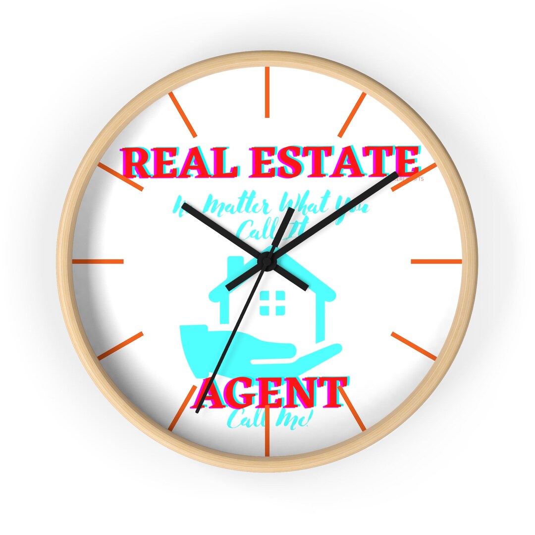 Real Estate Clock-real Estate Agent Gift for an Agent or a Studert ...