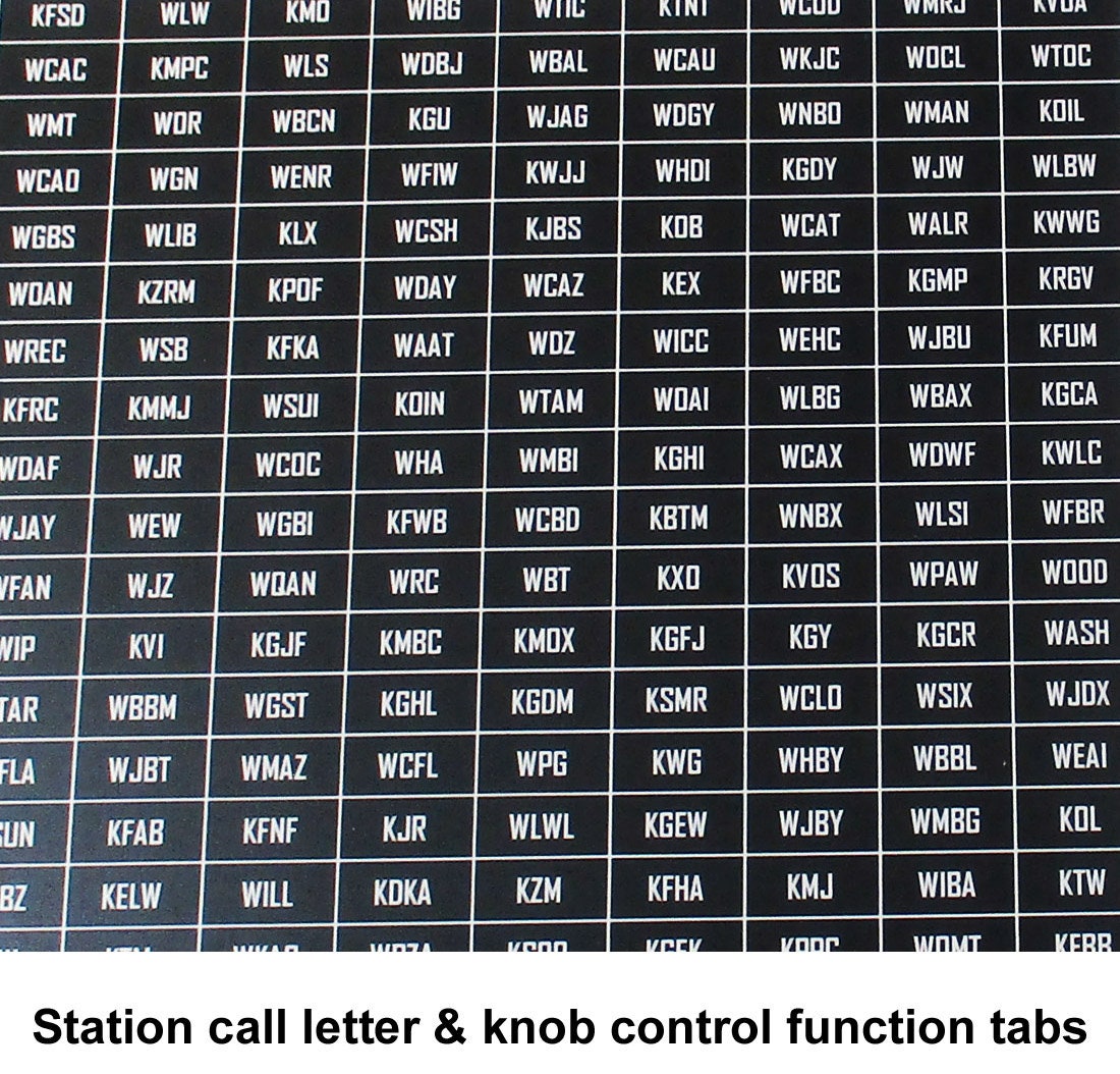 Vintage Station Call Letters / Tabs – Old Antique Radio Call Letter ...