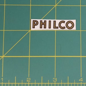 Philco Radio Logo Water Slide Decal Sticker- Old Antique Wood, Bakelite ...