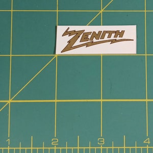 Zenith Radio Logo Water Slide Decal Sticker- Old Antique Wood, Bakelite ...
