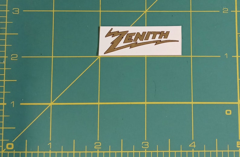 Zenith Radio Logo Water Slide Decal Sticker- Old Antique Wood, Bakelite ...