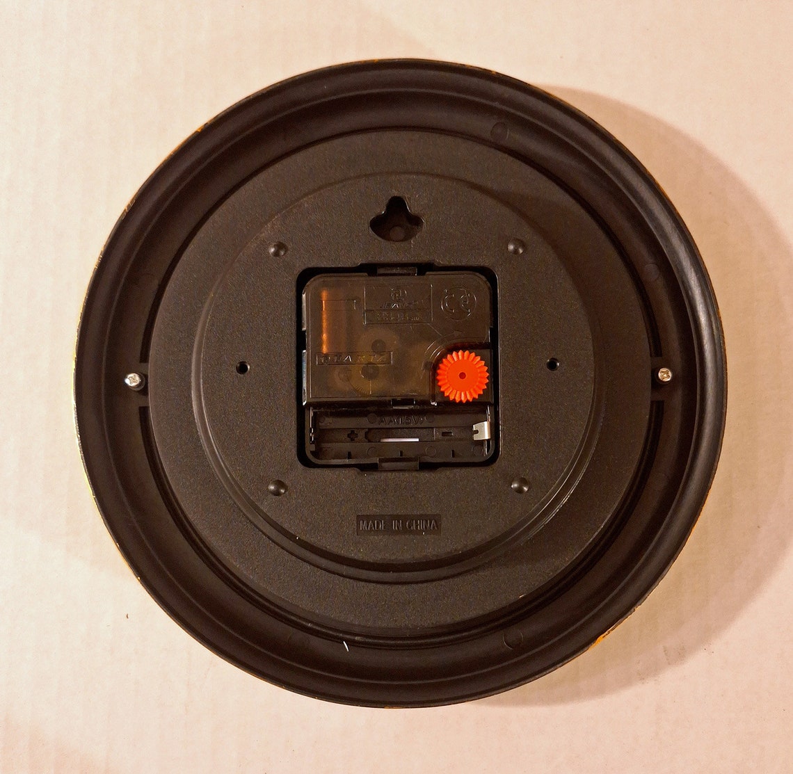 Old Antique Style Zenith Black Dial Wall Clock - Vintage Wood Tube ...