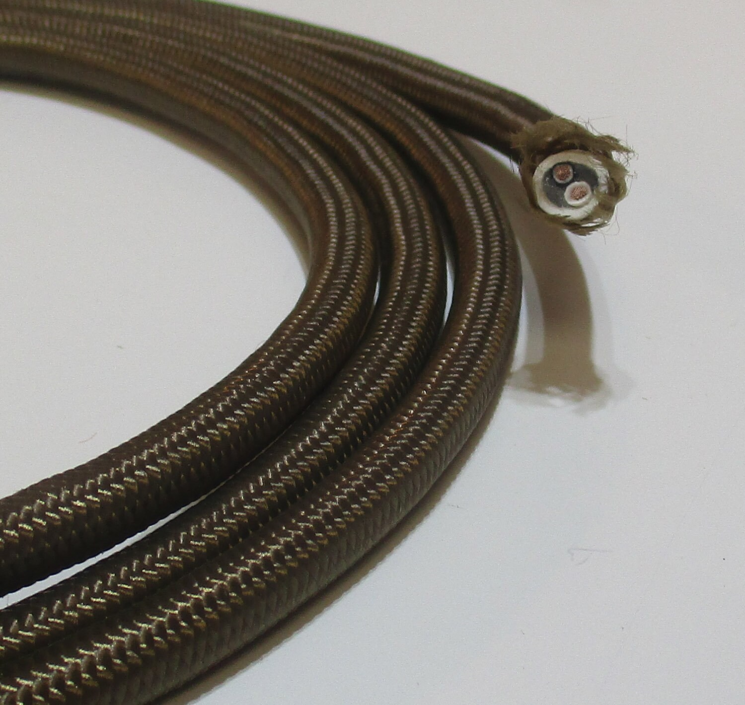 New Vintage Style Cloth Covered Electrical Cord W/ Repro Bakelite ...