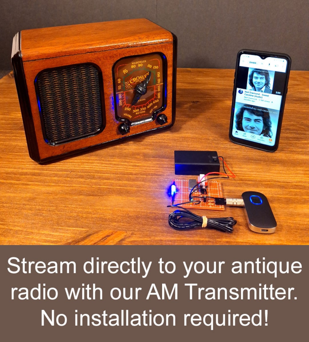 AM Transmitter - Stream to Your Old Antique Vintage Tube Radio ...