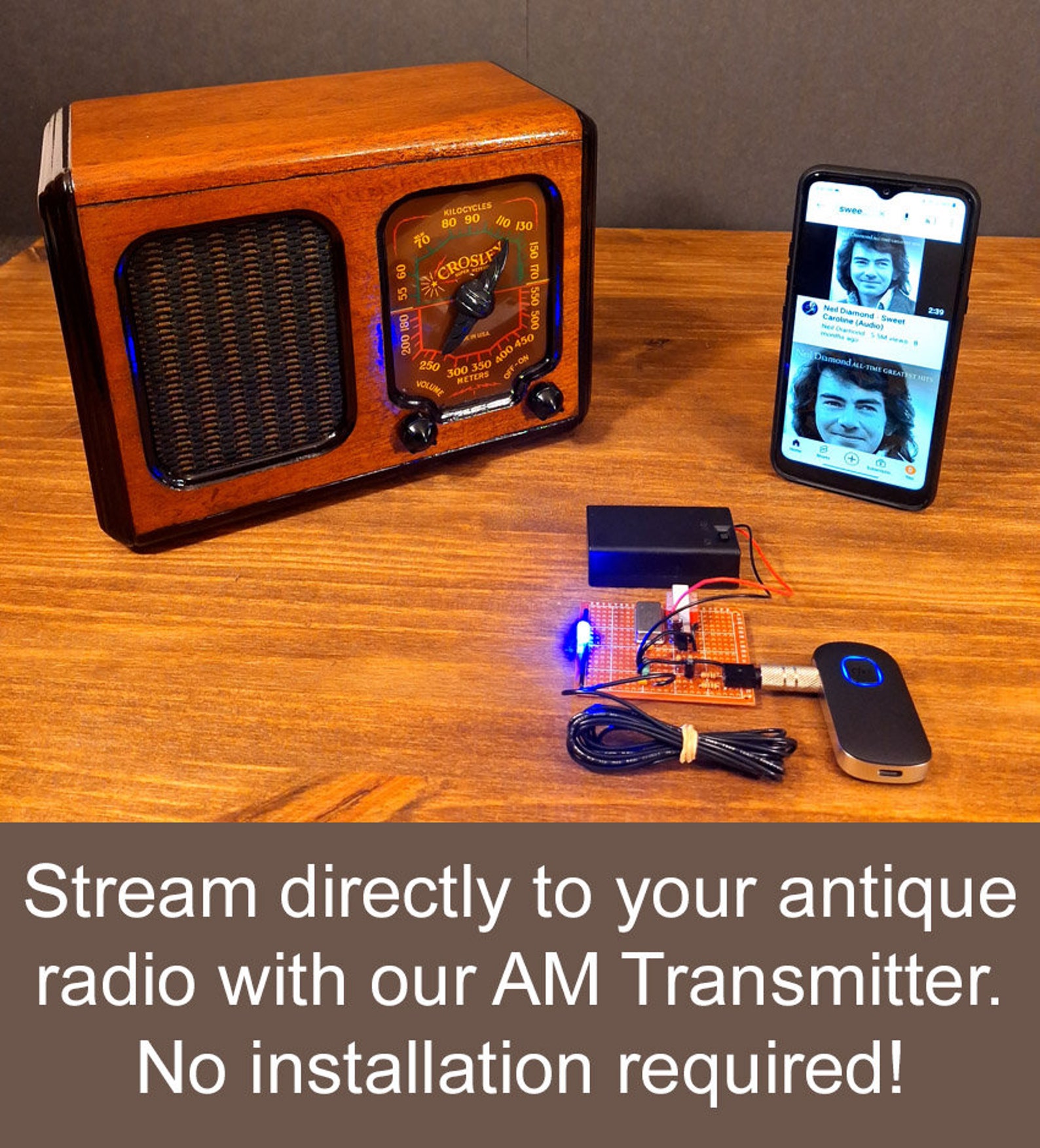 AM Transmitter - Stream to Your Old Antique Vintage Tube Radio ...
