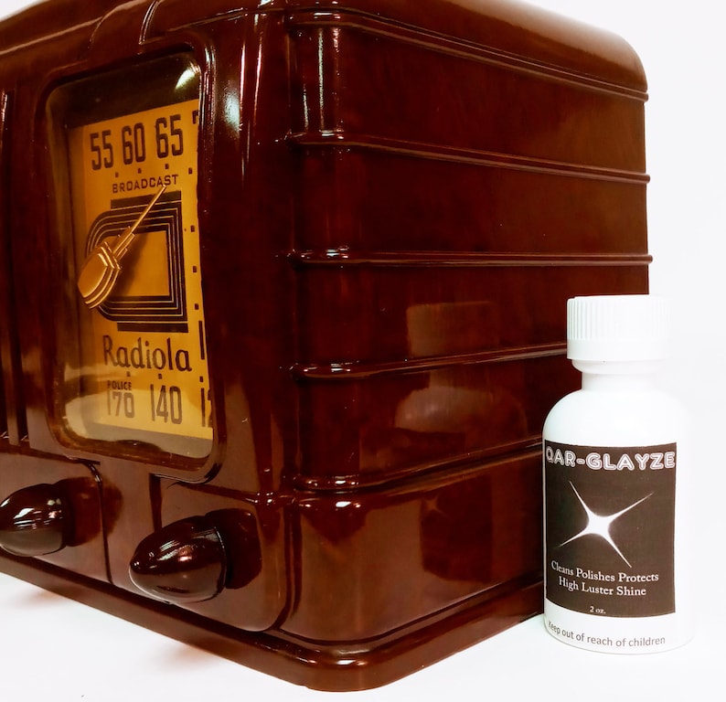 Bakelite and Wood Polish - Cleans and Protects. High Luster Shine. One ...