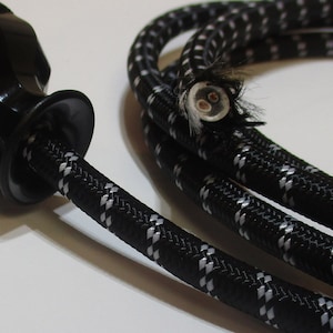 New Vintage Style Cloth Covered Electrical Cord W/ Repro Bakelite ...