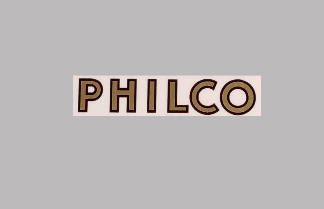 Philco Radio Logo Water Slide Decal Sticker- Old Antique Wood, Bakelite ...