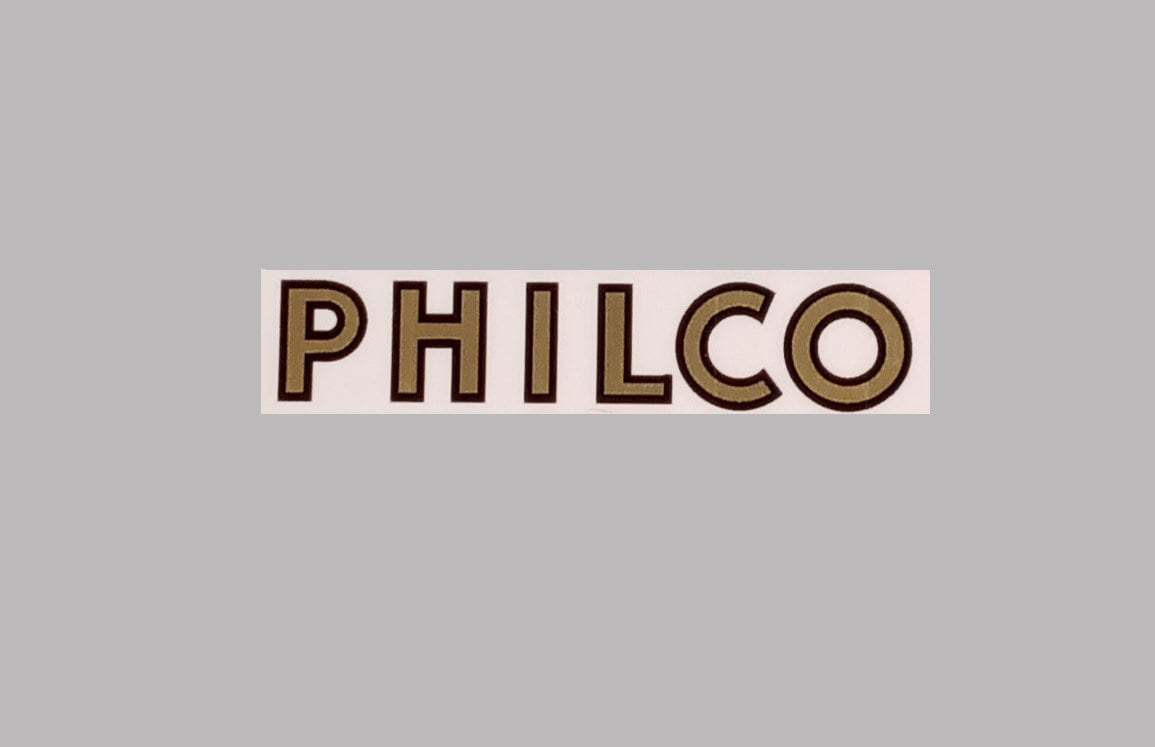 Philco Radio Logo Water Slide Decal Sticker- Old Antique Wood, Bakelite ...