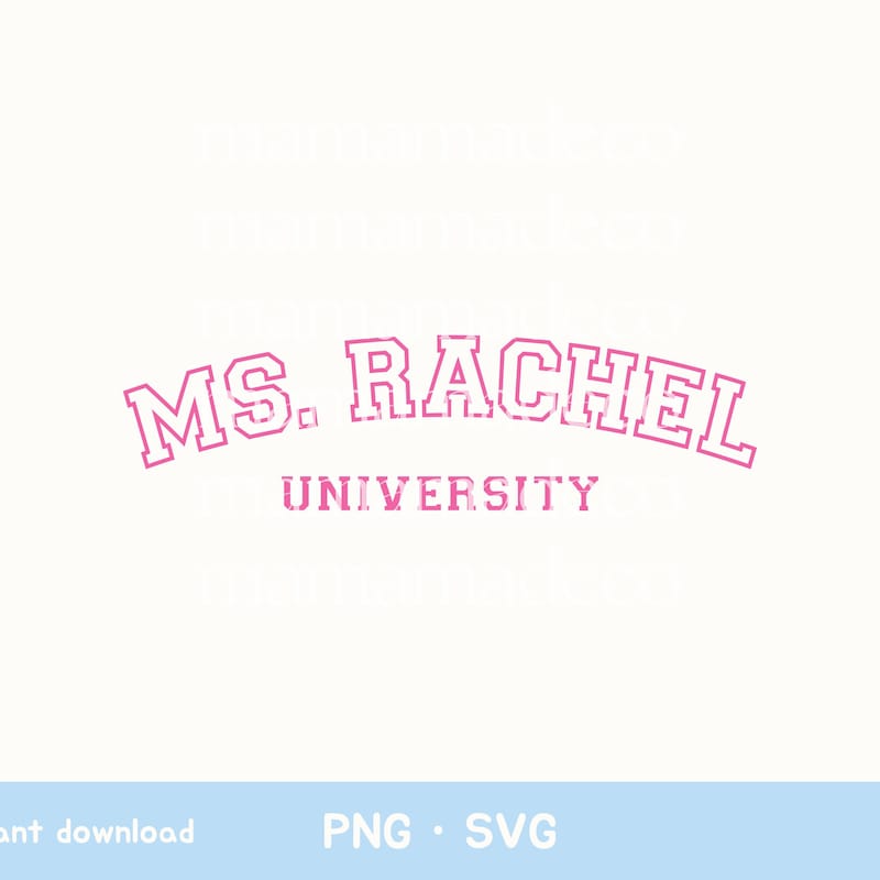 Ms Rachel Svg - Etsy