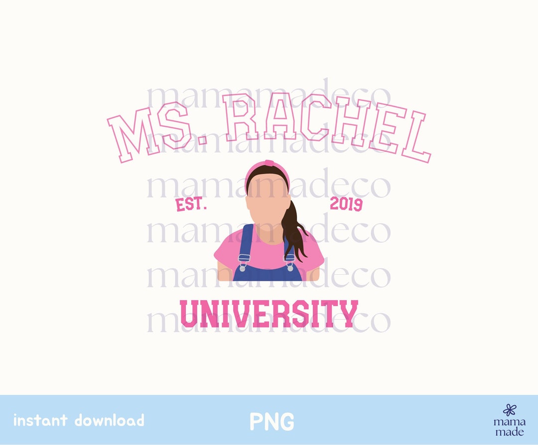 Instant Download Ms. Rachel Ms. Rachel University Svg File - Etsy