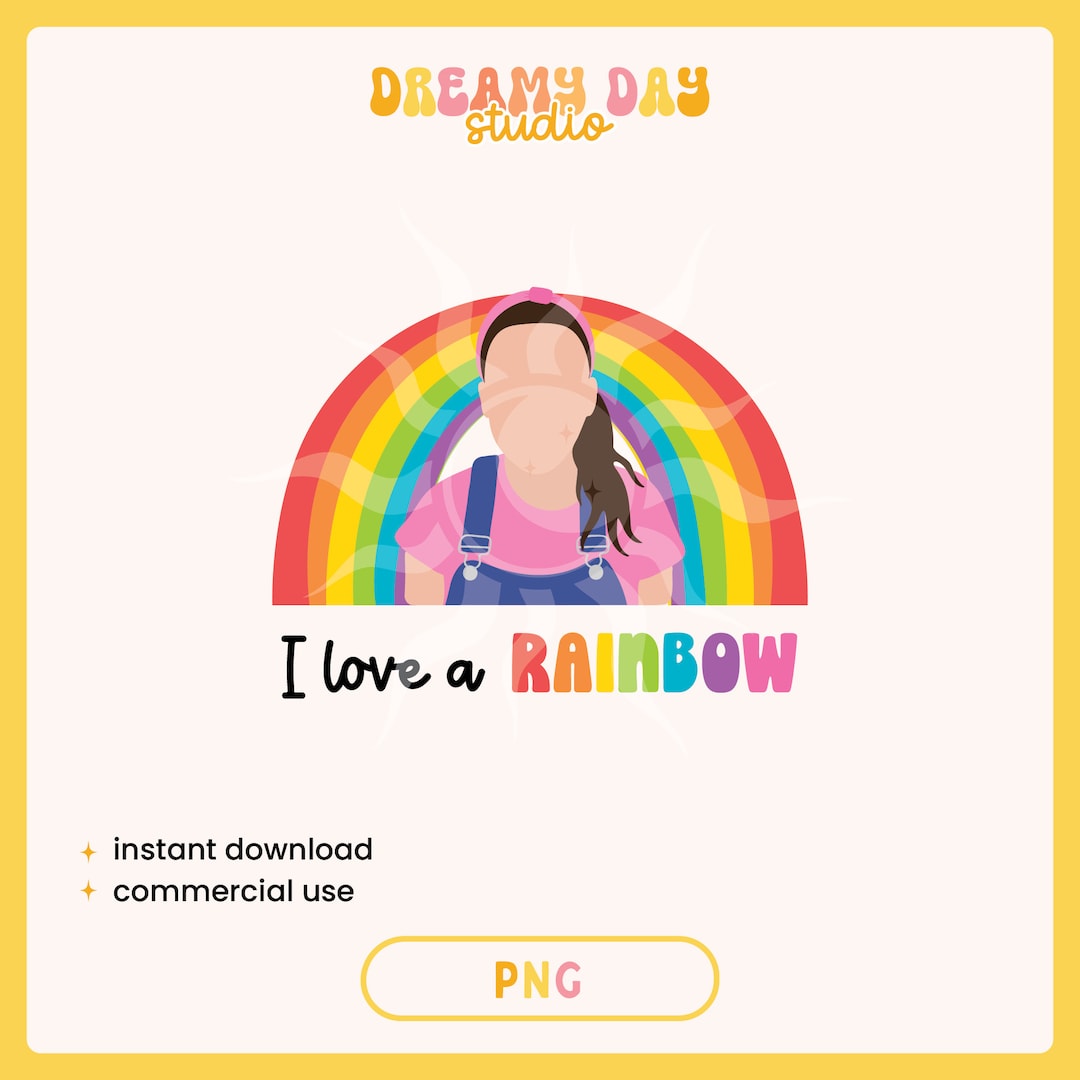 Instant Download · Ms. Rachel I Love a Rainbow PNG · I Love a Rainbow ...