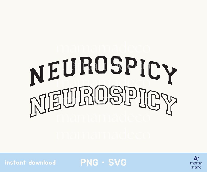 Instant Download · Neurospicy Png for Shirt, Vintage Varisty Inspired ...