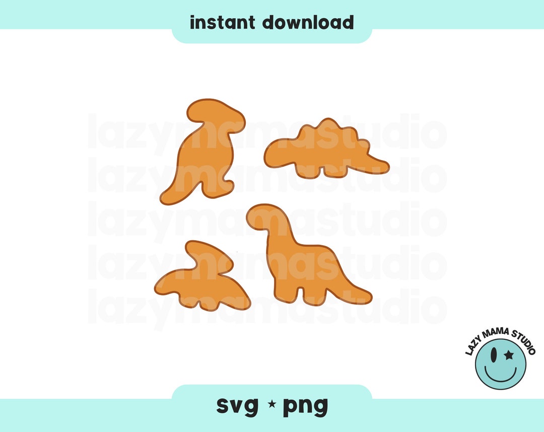 Instant Download Dinosaur Chicken Nugget Clip Art Png Clip - Etsy