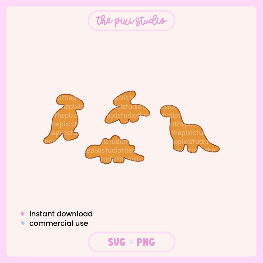 Instant Download · Dinosaur Chicken Nugget Clip Art Png · Toddler ...