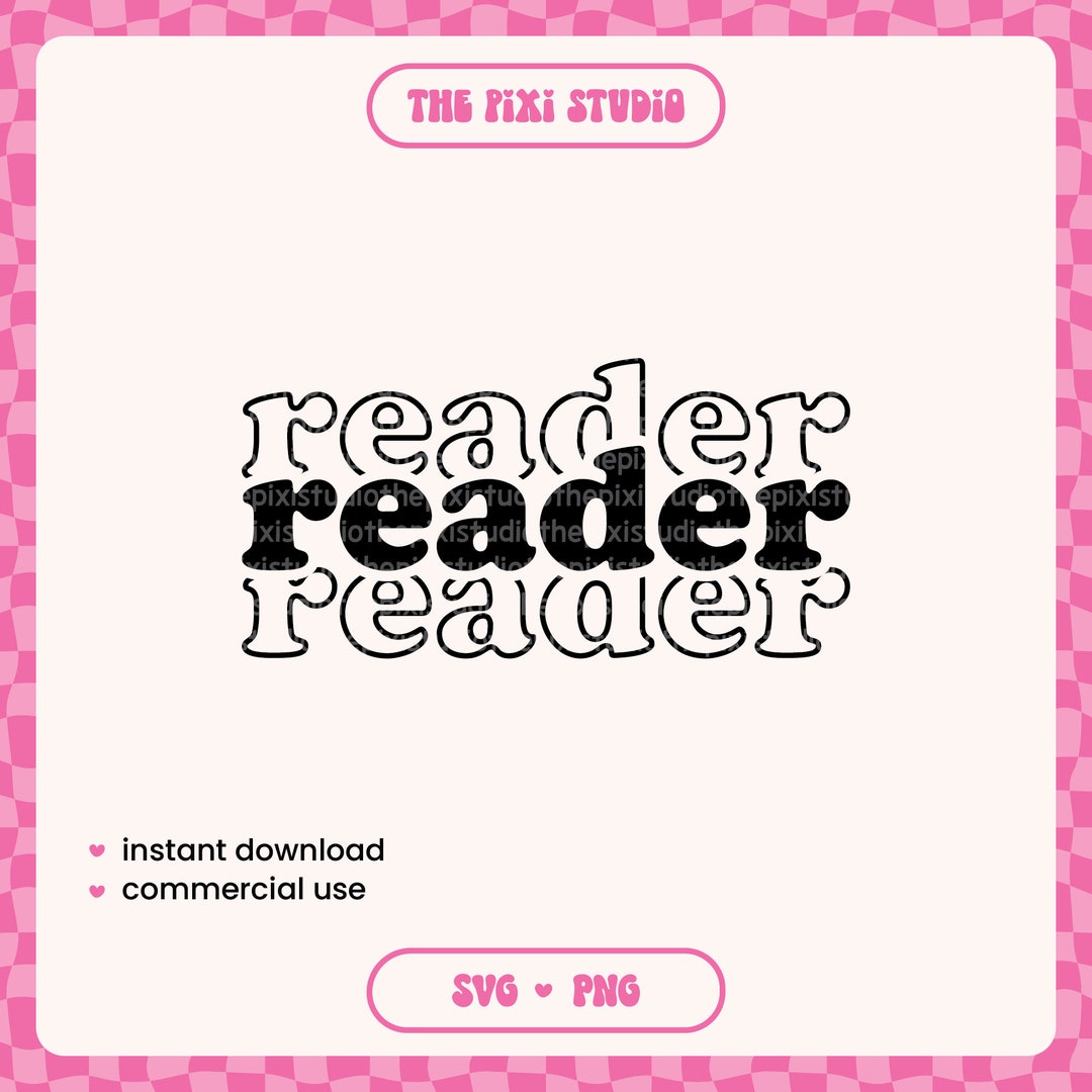 Reader Retro Stacked Svg · Romance Reader Svg· Bookish Svg · Smutty ...