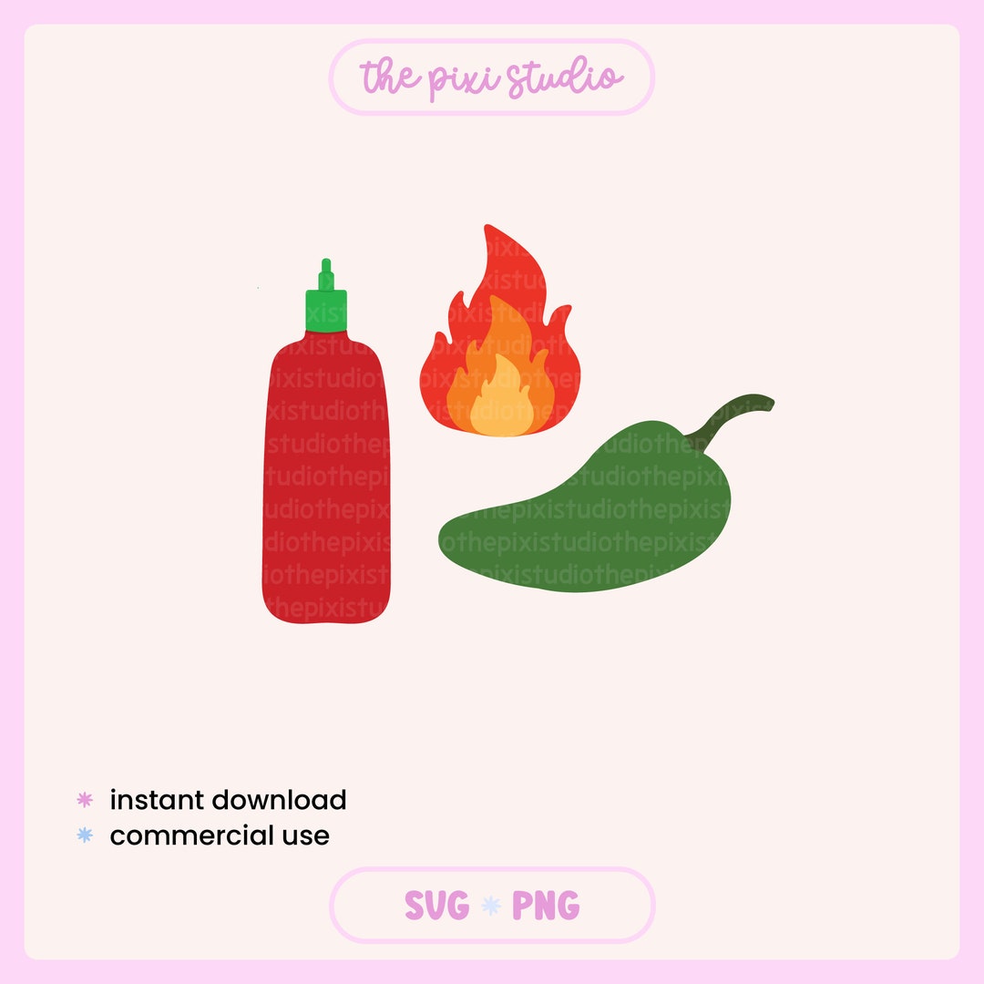 Instant Download · Spicy Clip Art Set · Hot Sauce Svg · Jalapeno Pepper ...