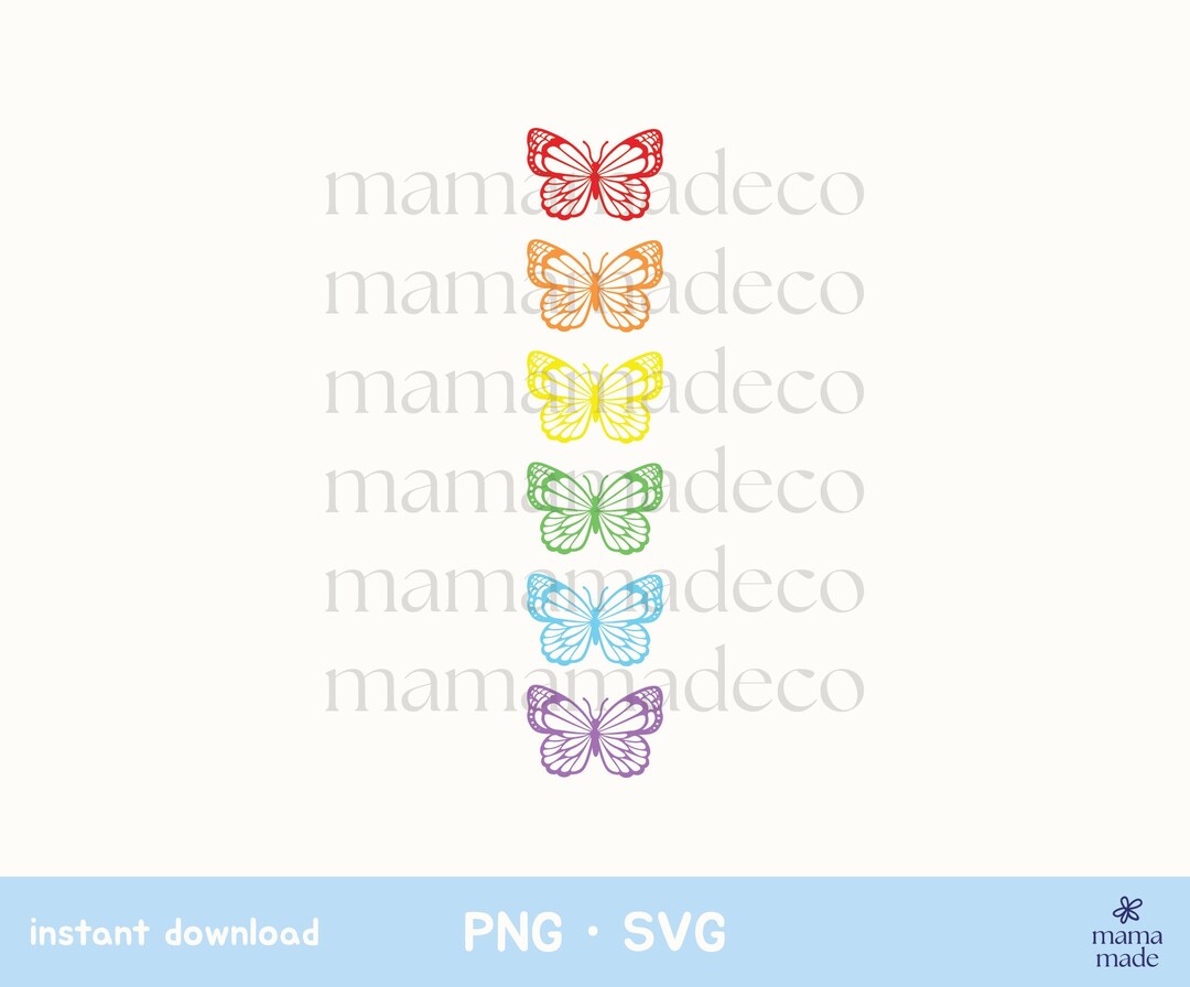 Instant Download · Rainbow Butterfly, Lgbtqia Pride Inspired Cut File ...