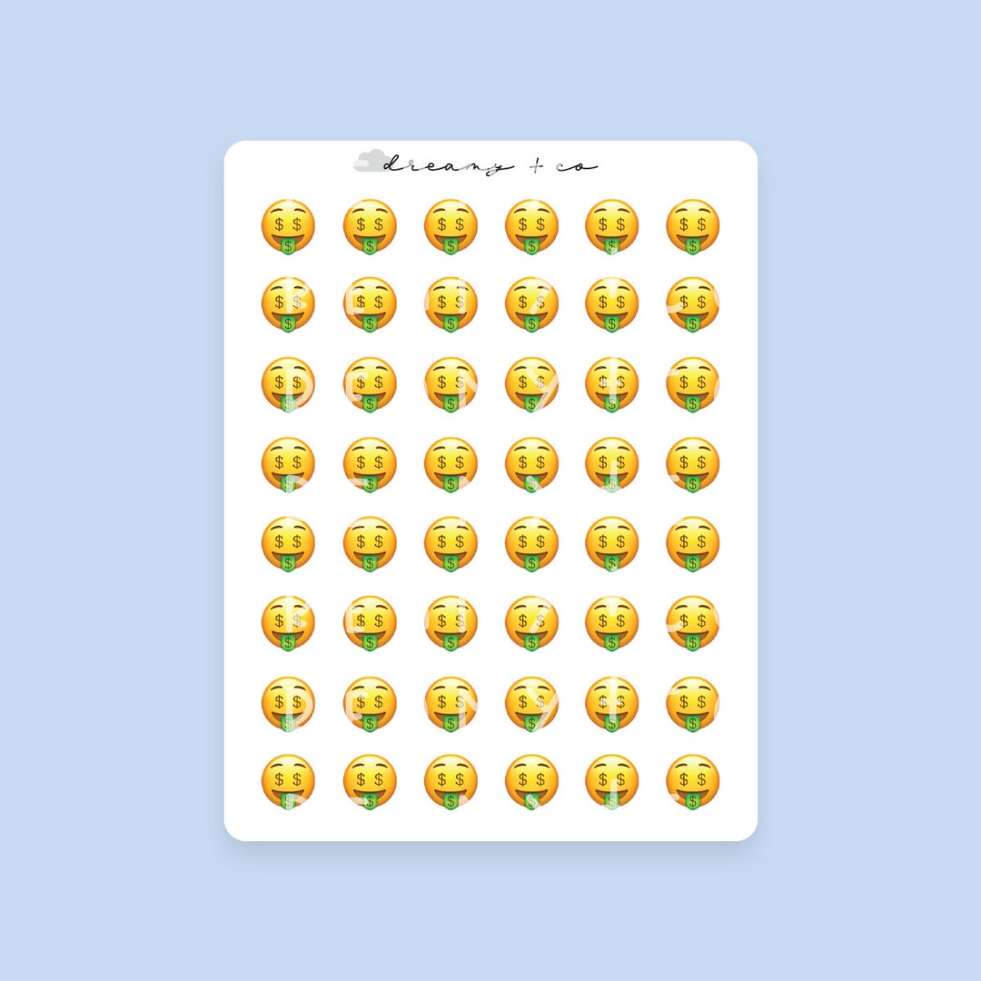 Planner Stickers • Money Emoji Stickers • Functional Planner - Etsy