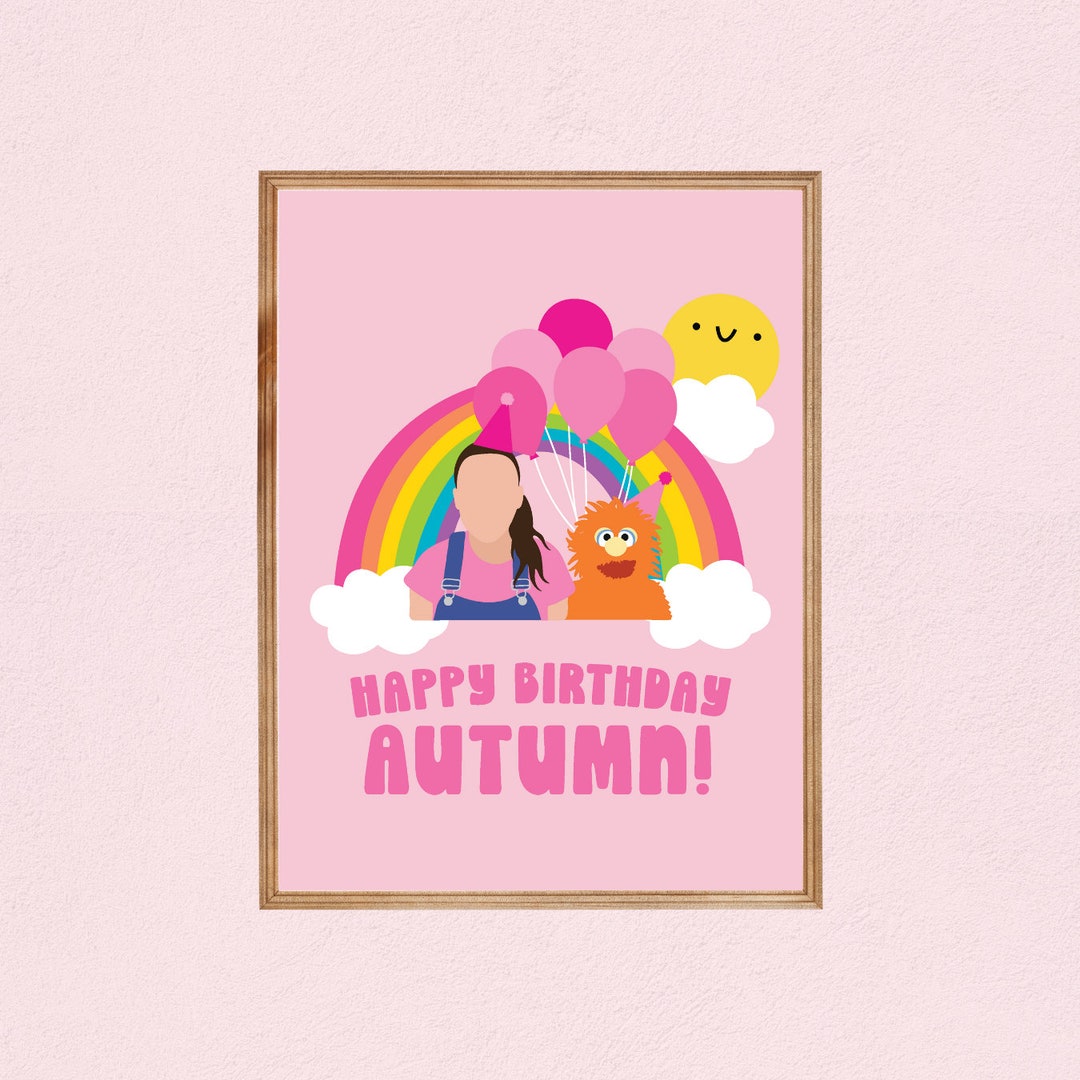 Custom Instant Download · Ms. Rachel Rainbow Printable Poster · Ms ...