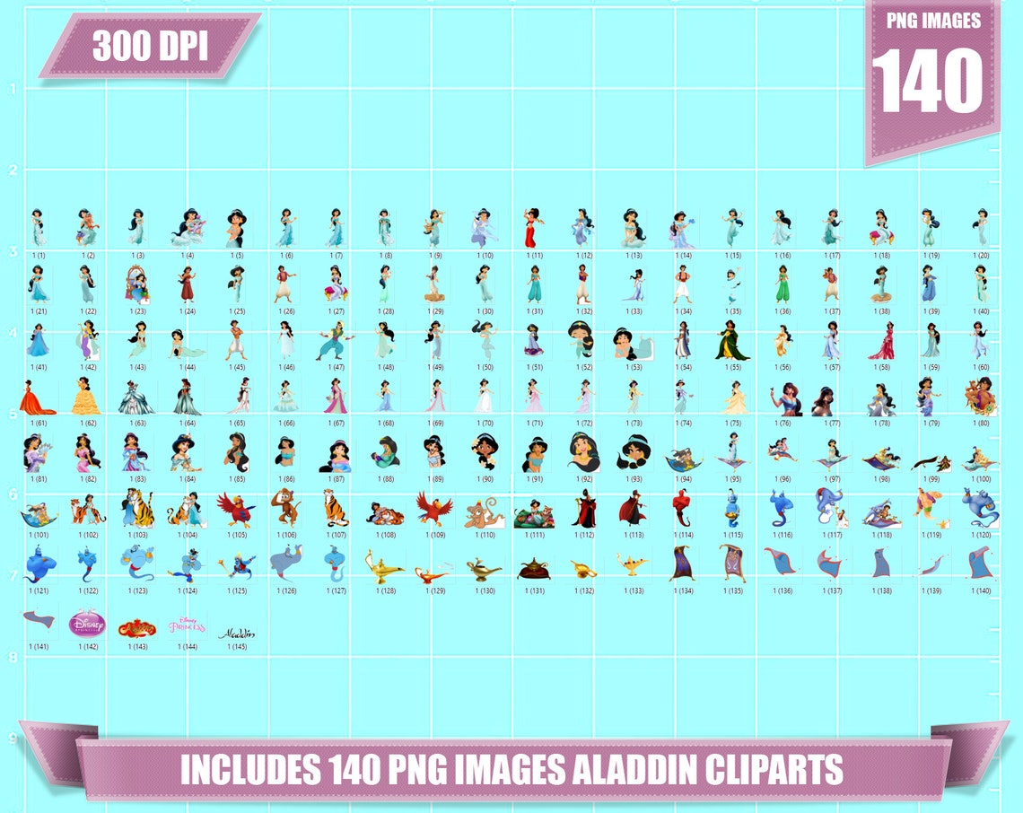 Aladdin Clipart 140 Png Images Printable Aladdin Png Clipart - Etsy