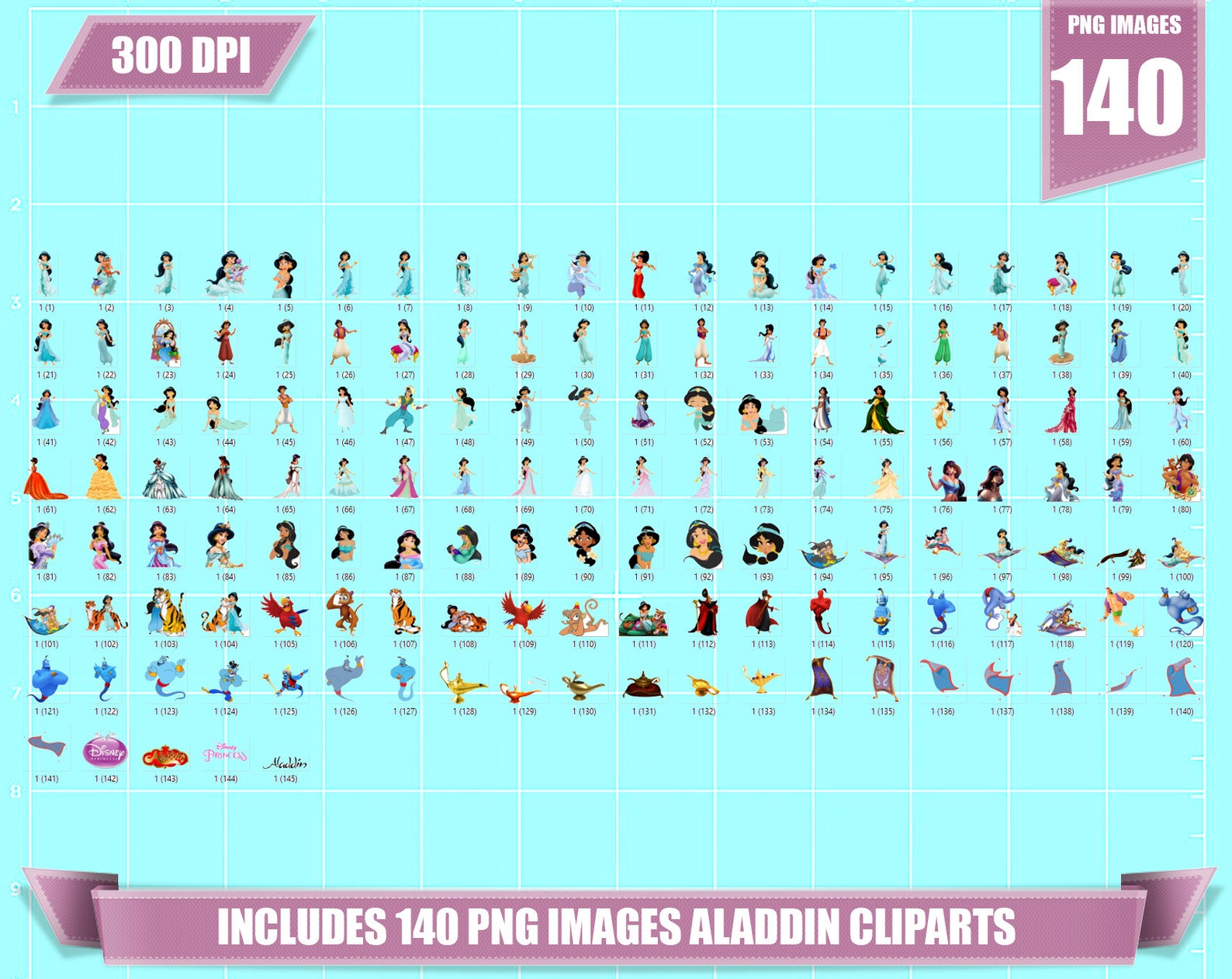 Aladdin Clipart 140 Png Images Printable Aladdin Png Clipart - Etsy