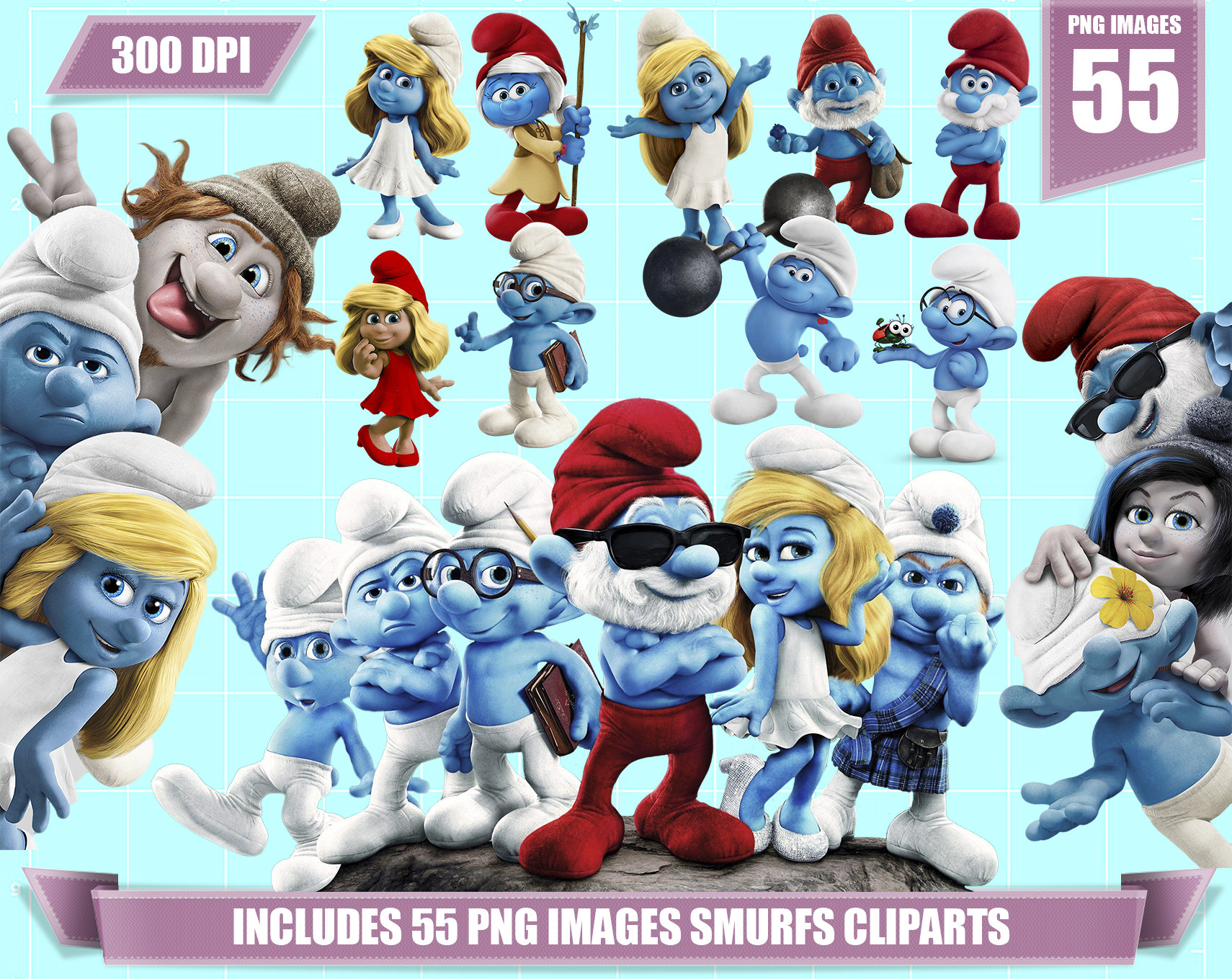 The Smurfs 2 Smurfette Evil Clipart